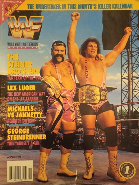 WWF MAGAZINE OCTOBER 1993 The Steiner Brothers £12.65 - PicClick UK