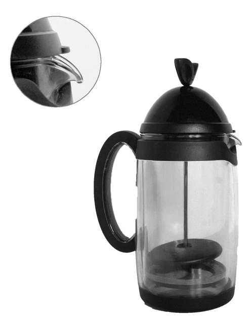 TUPPERWARE 'MOMENTS' CAFETIERE 1L 8 CUP COFFEE French Press BNWOB Black ...
