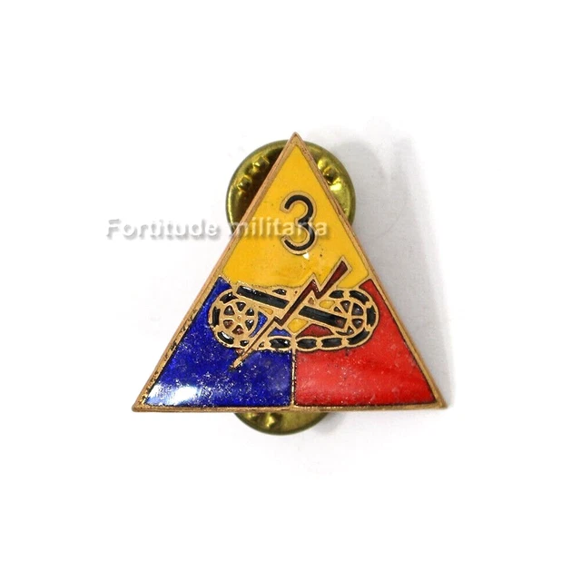 CREST 3RD ARMORED division - US ARMY WW2 ( matériel original ) EUR 49 ...