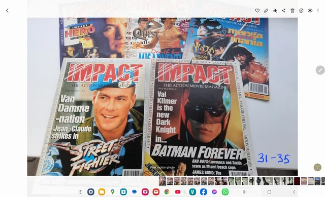 IMPACT ACTION MOVIE magazine, bruce lee, jackie chan, etc £25.00 ...