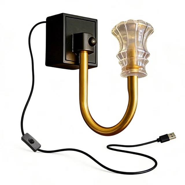 NIGHT LIGHTS PLUG Into Wall,Elegant Vintage LED Nights Light Wall Lamp ...