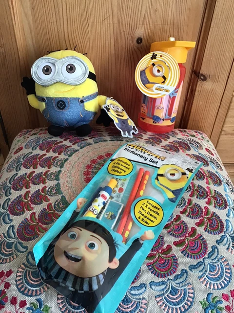 BUNDLE DESPICABLE ME Minion Mayhem Bob Soft Plush Toy Paradise Cup ...