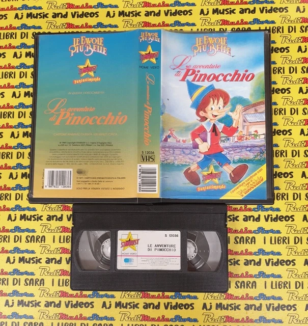 VHS FILM LE AVVENTURE DI PINOCCHIO fantastimondo STARDUST S 12036 ...