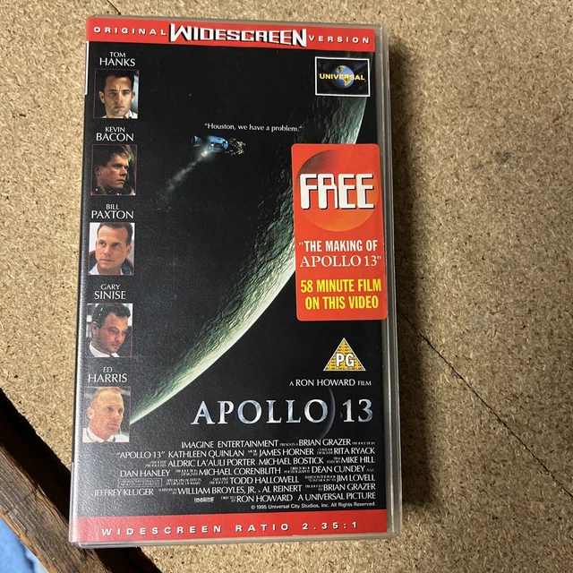 APOLLO 13 (WIDESCREEN Version) 1995 Film Starring Tom Hanks Vhs Video Tape Uk £0.99 - PicClick UK