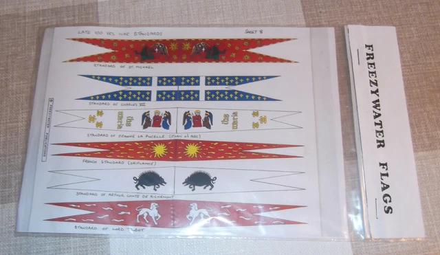 100 YEARS WAR French Standards Freezywater Flagsheet £3.75 - PicClick UK