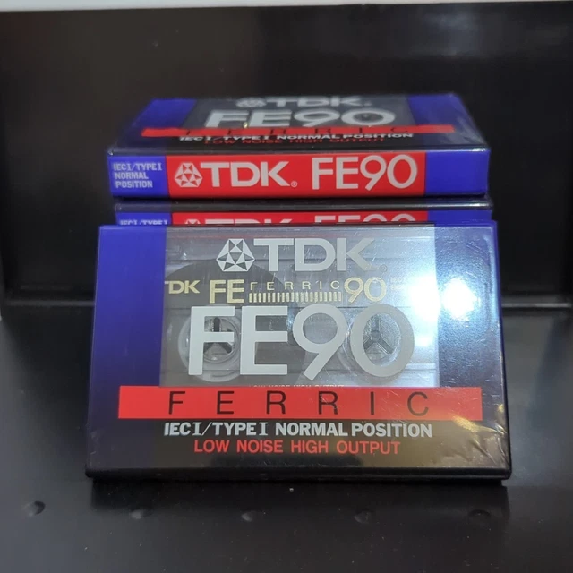 TDK FE90 FERRIC Blank Audio Cassette Tape IEC I/Type I Normal Position ...