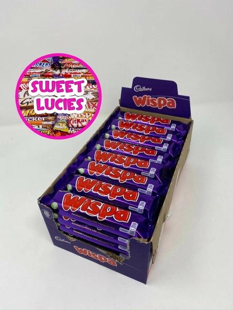 CADBURY WISPA CHOCOLATE Bar 36g Aerated Milk Chocolate Bar £9.99 ...