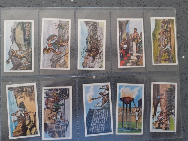 COMET SWEETS TRADE Card Set Olympic Achievements 1st SERIES Of 25 Cards ...