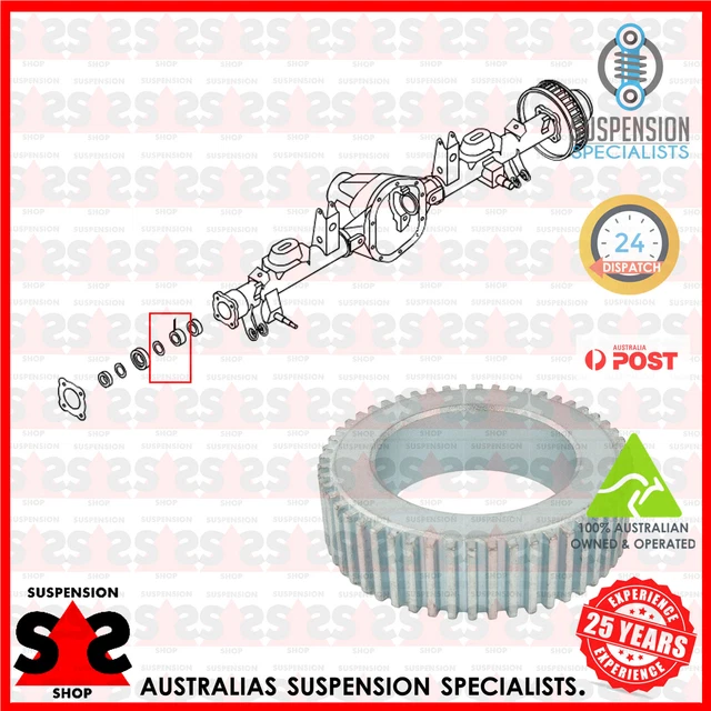 REAR AXLE SENSOR Ring, Abs Suit SSANGYONG Rexton 2.7 D 4x4 REXTON ...