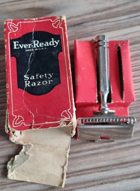 VINTAGE EVER READY Safety Razor in The Original Box £19.44 - PicClick UK