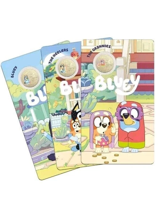 2024: BLUEY DOLLARBUCKS - Bluey, The Heelers and The Grannies: 3-Coin ...