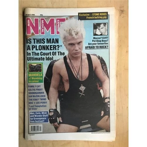 BILLY IDOL NME Magazine April 28 1990 - Billy Idol Cover With More ...
