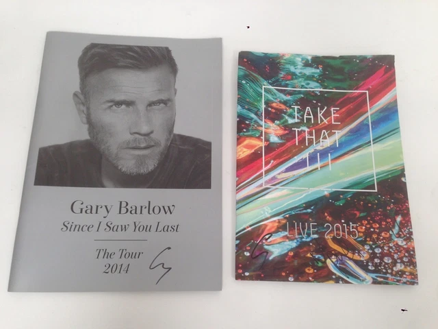 TAKE THAT III Signed Live 2015 Programme Gary Barlow Signed Tour ...