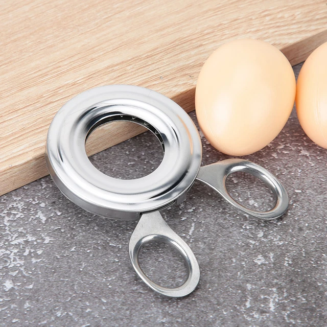 STAINLESS STEEL EGG Cutter Boiled Egg Shell Scissor Peeling Tool ...