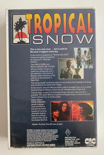 TROPICAL SNOW [VHS] CIC Taft Video Big Box Ex-Rental Tape 1988 Action ...