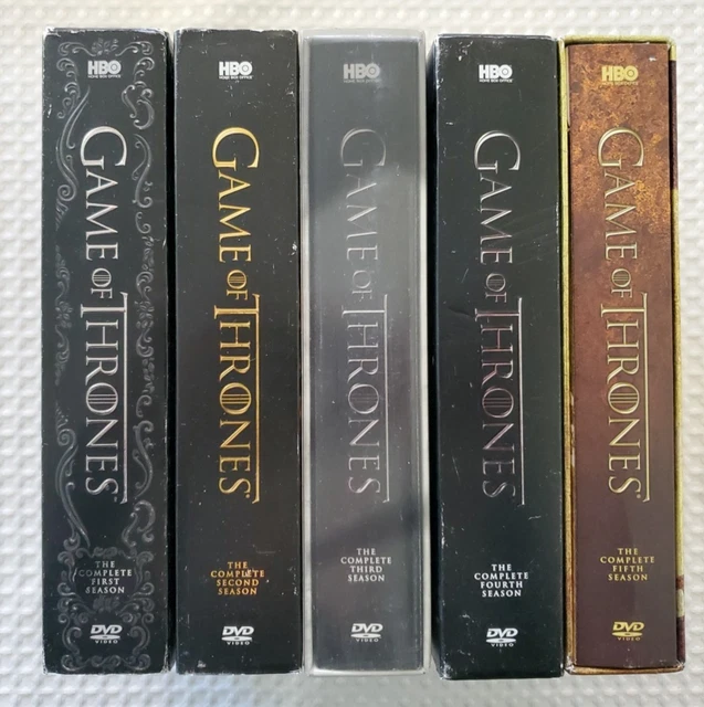 GAME OF THRONES - Season 1-5 DVD TV Show 25 discs - Sean Bean, Peter ...