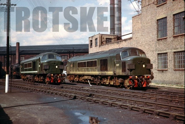 35MM SLIDE BR British Railways Diesel Loco D77 Class 45 Kentish Town ...