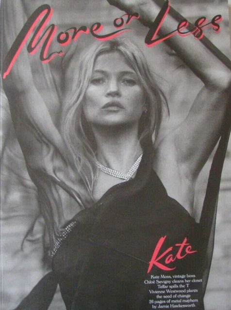 KATE MOSS CHLOE Sevigny More or Less Magazine 2018 Issue #1 Cover #1 ...