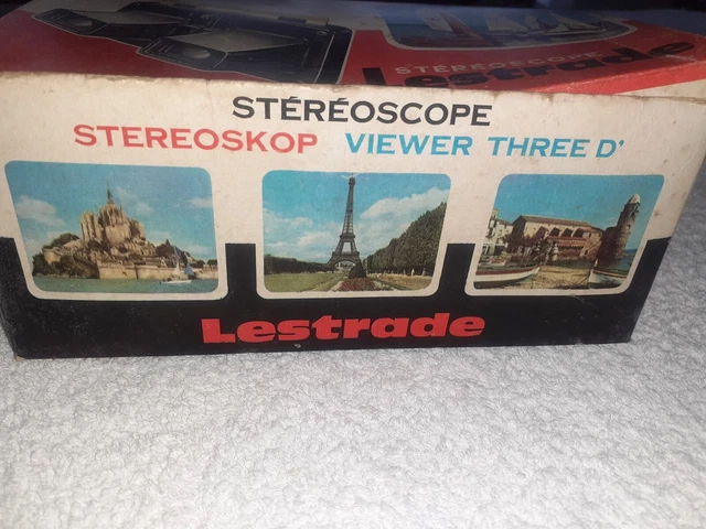ANCIENNE VISIONNEUSE STÉRÉOSCOPE LESTRADE dans sa boite d'origine EUR ...