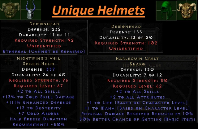 SOFTCORE DIABLO 2 Resurrected Shako Nightwing Andy Griffons Helmets £3. ...