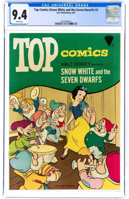 TOP COMICS #2 Snow White and Seven Dwarfs k. K. Publications, 1967 CGC ...
