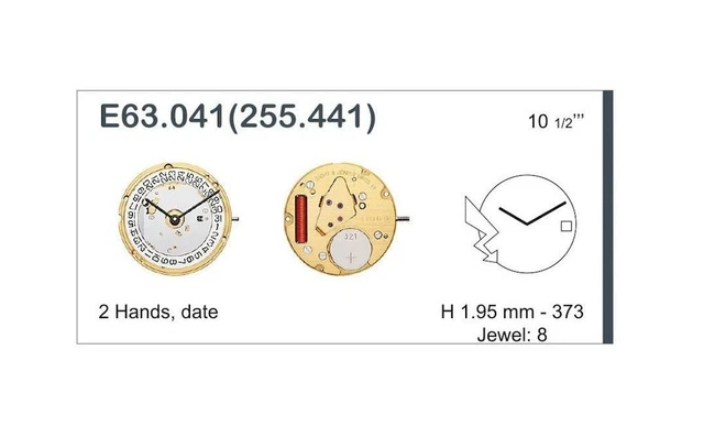 MECCANISMO MOVIMENTO AL quarzo ETA 251.264 - 251.262 Swiss Made EUR 159 ...