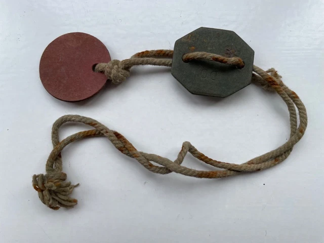 WW2 BRITISH RAF ID Dog Tags - Perry.GA 2258854 C.E. Fibre Royal Air ...