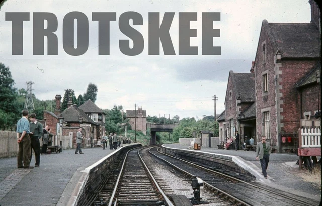 35MM SLIDE BR British Railways Scene View Tenbury Wells Station 1961 ...