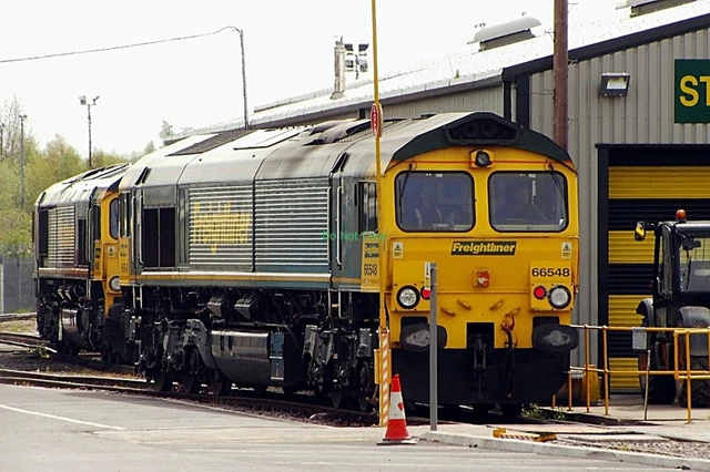 C3 6X4 GLOSSY Photo Freightliner Class 66 66548 @ Leeds Midland Road £1 ...
