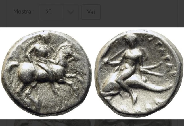 SOUTHERN APULIA, TARENTUM, c. 272-240 BC. AR Nomos EUR 295,00 - PicClick FR