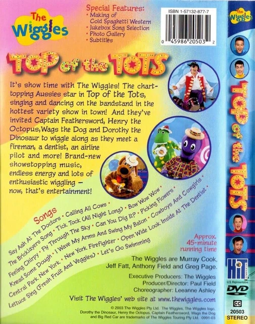 THE WIGGLES &TOP of the Tots" (HIT DVD 2002) Chanter et s'amuser de ...