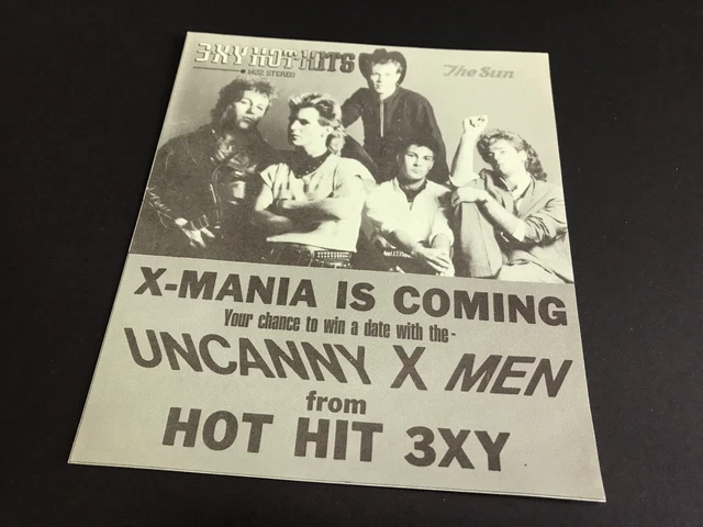 UNCANNY X-MEN 3XY Music Chart Original Aussie Flyer 1985 EUR 16,20 ...