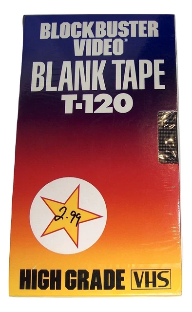 VINTAGE BLOCKBUSTER VIDEO Set Prop VHS Tape T-120 Sealed ca 1990 ...