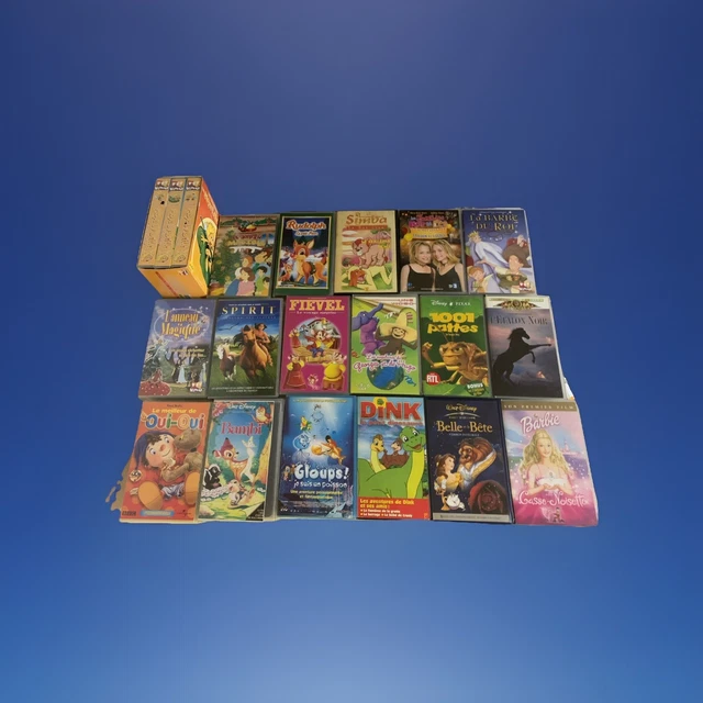 LOT CASSETTES VHS dessins animés pour enfant EUR 5,00 - PicClick FR
