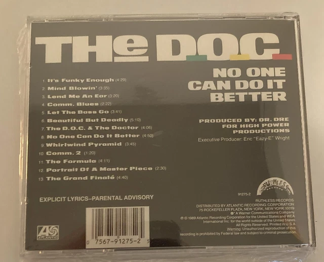 IL D.OC. - No One Can Do It Better CD NWA Dr. Dre Ice Cube Eminem Snoop ...