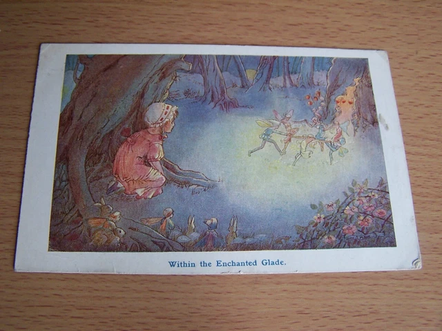 VINTAGE HILDA T Miller Within the Enchanted Glade Postcard 1922 £4.99 ...
