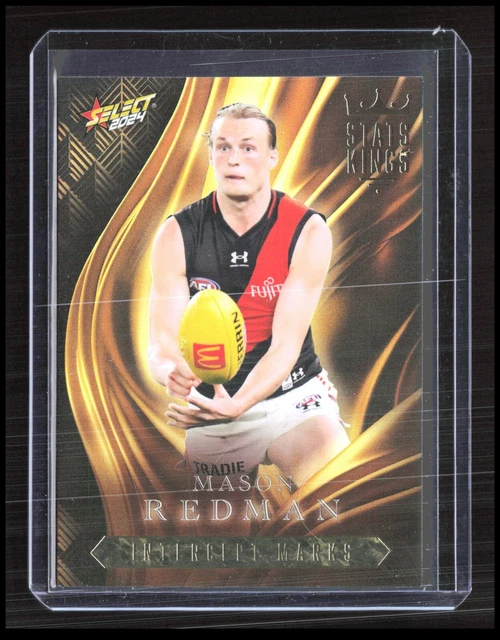 AFL 2024 SELECT Stats Kings Essendon Mason Redman SK22 Football Card CB ...