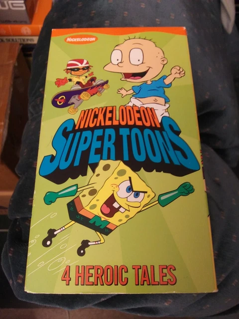 NICKELODEON SUPER TOONS 2002 VHS rare cartoons Rugrats SpongeBob Rocket ...
