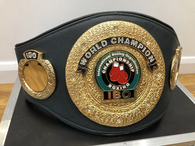 IBO WORLD CHAMPION-CUSTOM Made Boxing Belt-Read Description -WBO, WBA ...