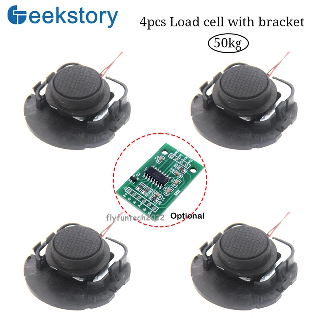 50KG LOAD CELL with bracket Weight Sensor Half Bridge Strain Gauge Body ...
