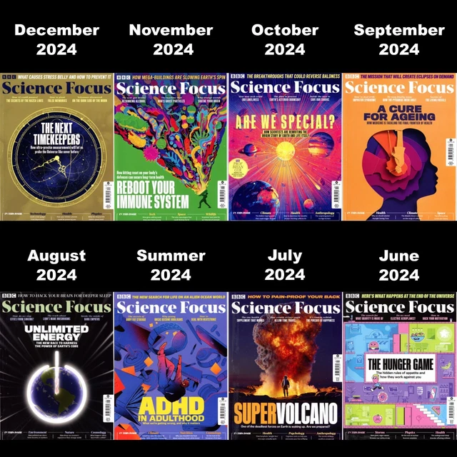 BBC SCIENCE FOCUS Magazine 8 issues. December 2024 - June 2024 £17.20 ...