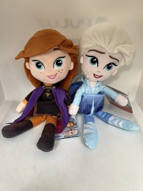Disney Frozen Elsa And Anna Soft Toy Plush Official Princess Figure