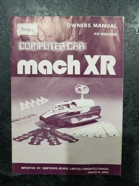 VINTAGE BANDAI MACH XR Computer Car Battery Operated model 49-28092 ...
