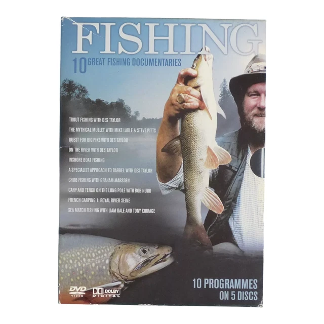FISHING 10 GREAT Fishing Documentaries 5 DVD box set refurbished uk pal ...