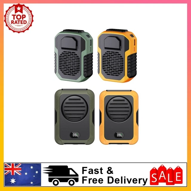 6000MAH PORTABLE WAIST-CLIP Fan Belt Fan Body Fan Tools New EUR 25,27 ...