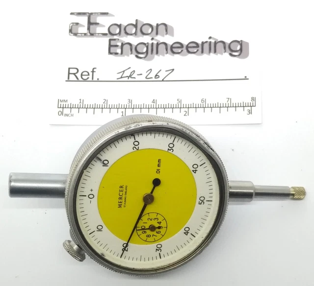 MERCER PLUNGER TYPE DTI (Dial Test Indicator). Graduation 0.01mm ...