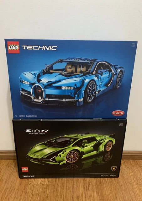 LEGO 42083 TECHNIC Bugatti Chiron + 42115 Lamborghini Sian FKP 37 New ...