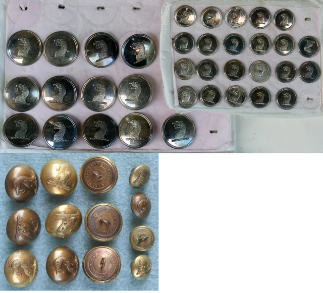 ANTIQUE LIVERY BUTTONS eagle Rawson Halifax J Rodgers & Sons + Armfield ...