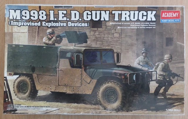 ACADEMY 13405 - Us Humvee M998 I.e.d. Gun Truck - 1/35 Scale Model Kit ...