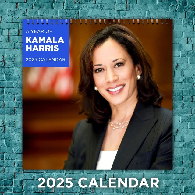 KAMALA HARRIS CALENDAR 2025, Kamala Harris Celebrity 2025 Wall Calendar ...